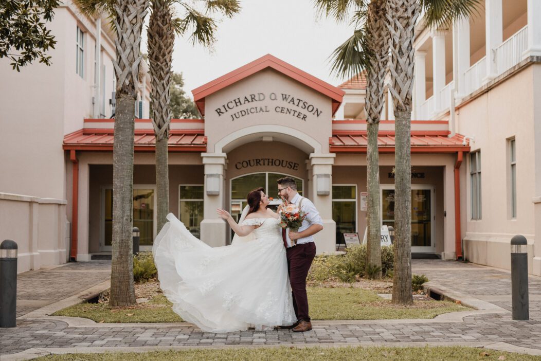 St Augustine Florida Courthouse Elopement | Hayley & Dallas